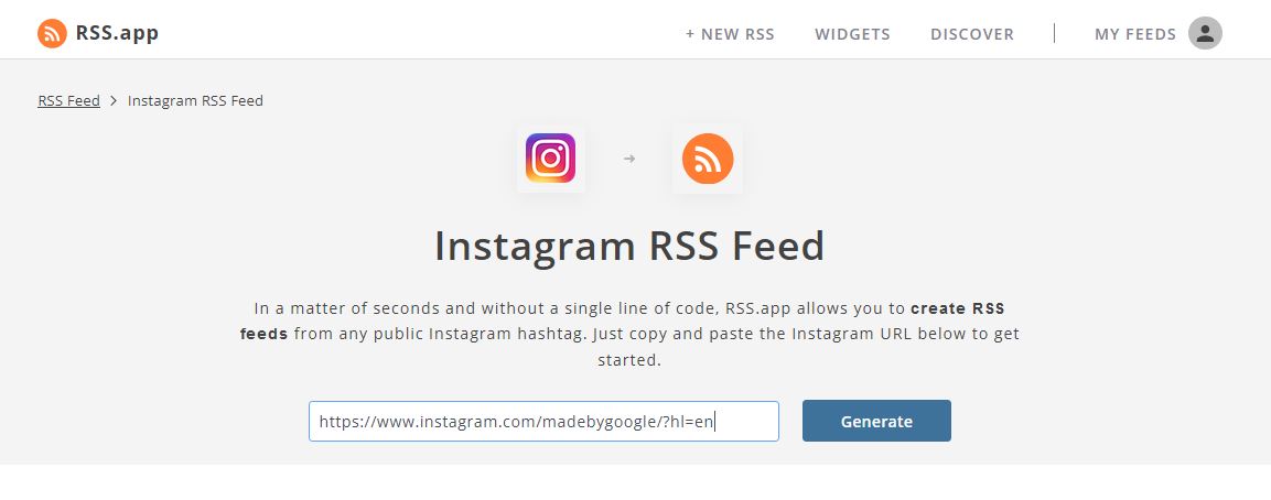 How to Create Instagram RSS Feeds